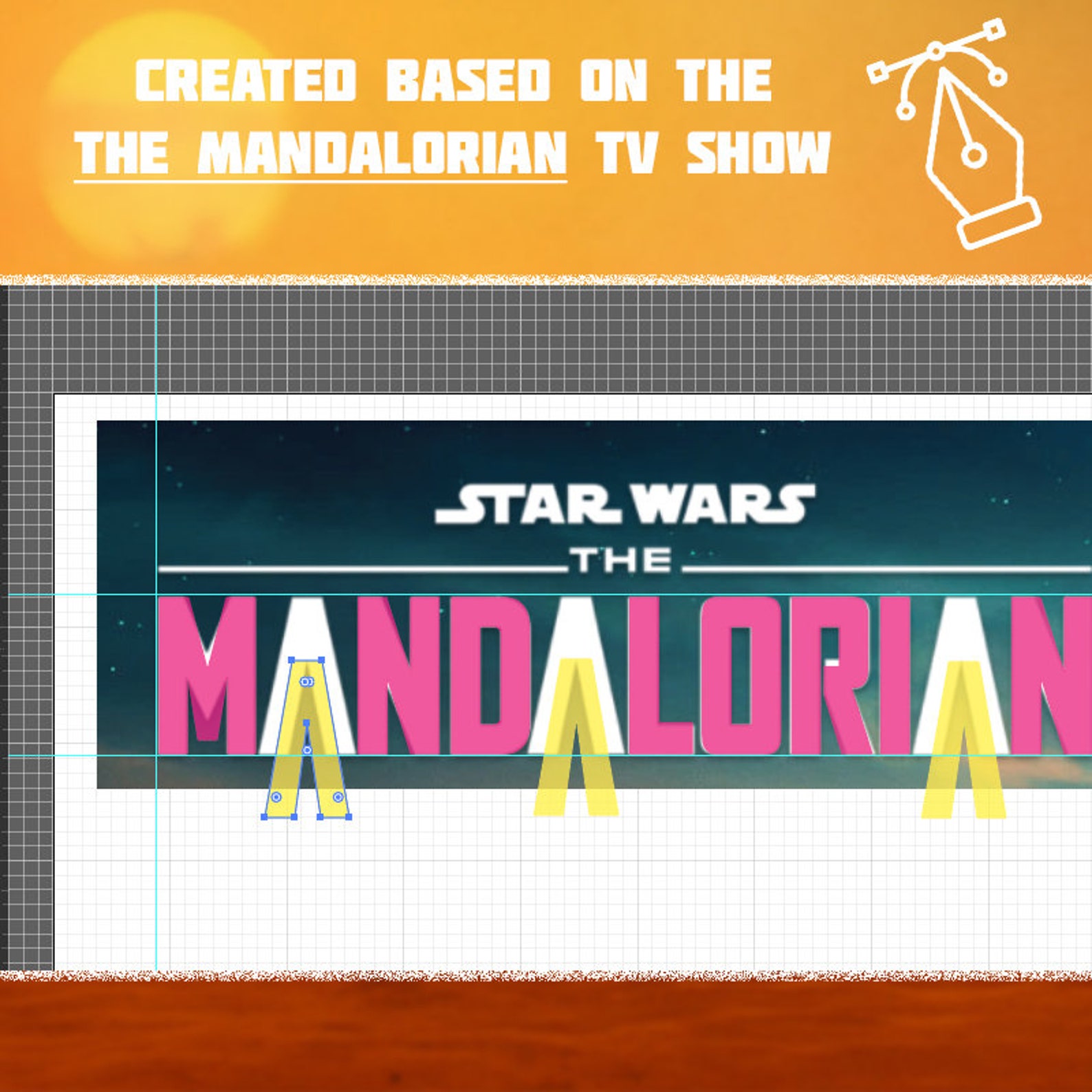 The Mandalorian Letters PDF Svg DXF Png EPS Alphabet Can Be Used With ...