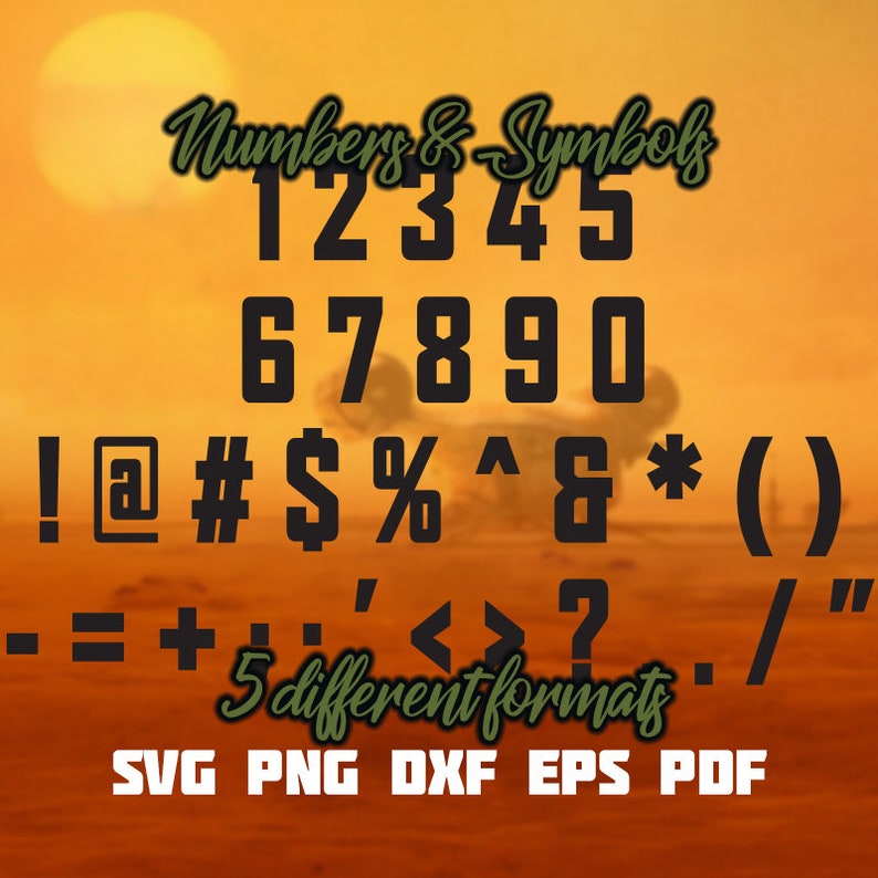 The Mandalorian Letters PDF Svg DXF Png EPS Alphabet Can Be Used With ...