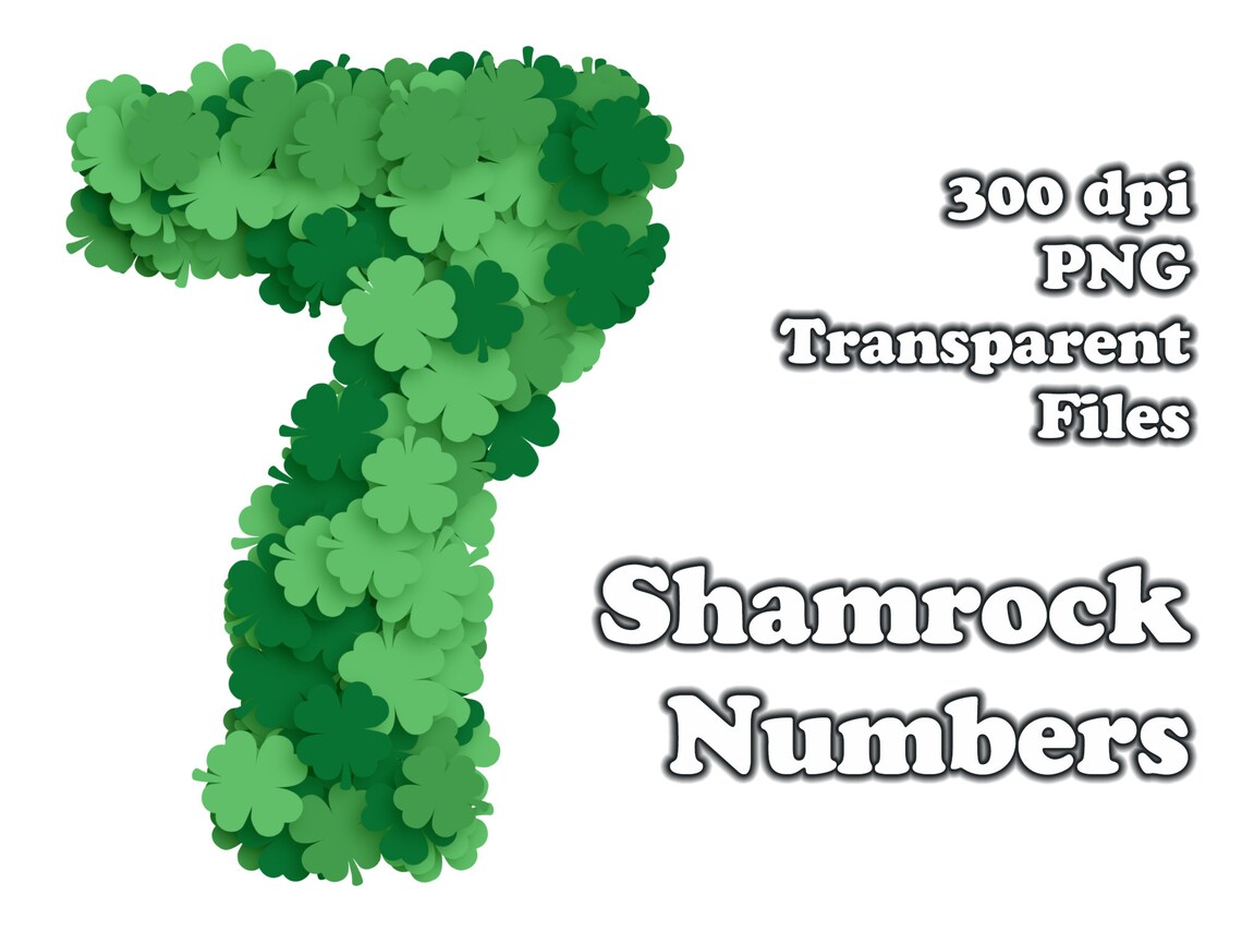 St Patrick's Day Letters Shamrock Letters Lucky Letters PNG Alphabet ...