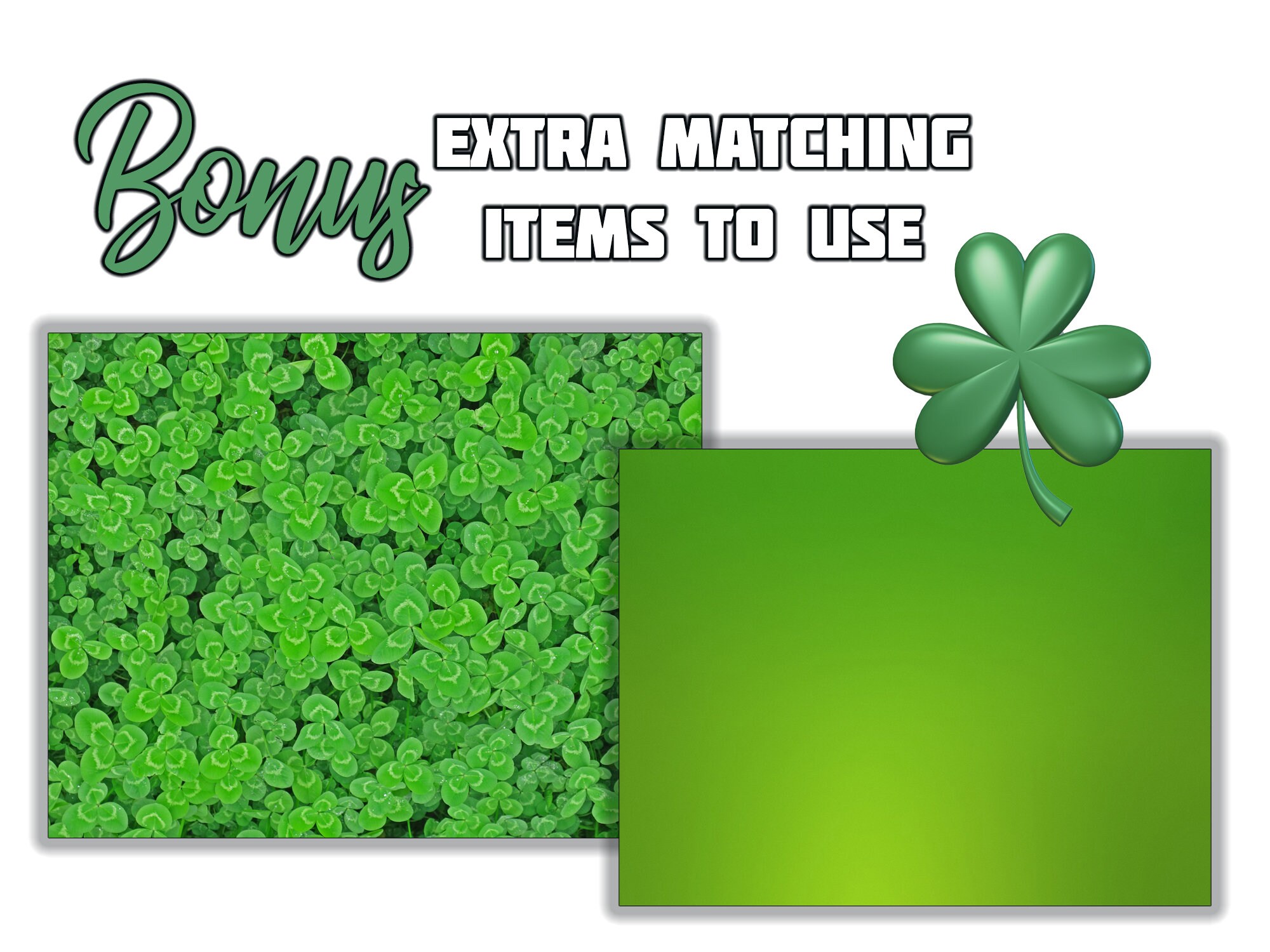 St Patrick's Day Letters Shamrock Letters Lucky Letters PNG Alphabet ...