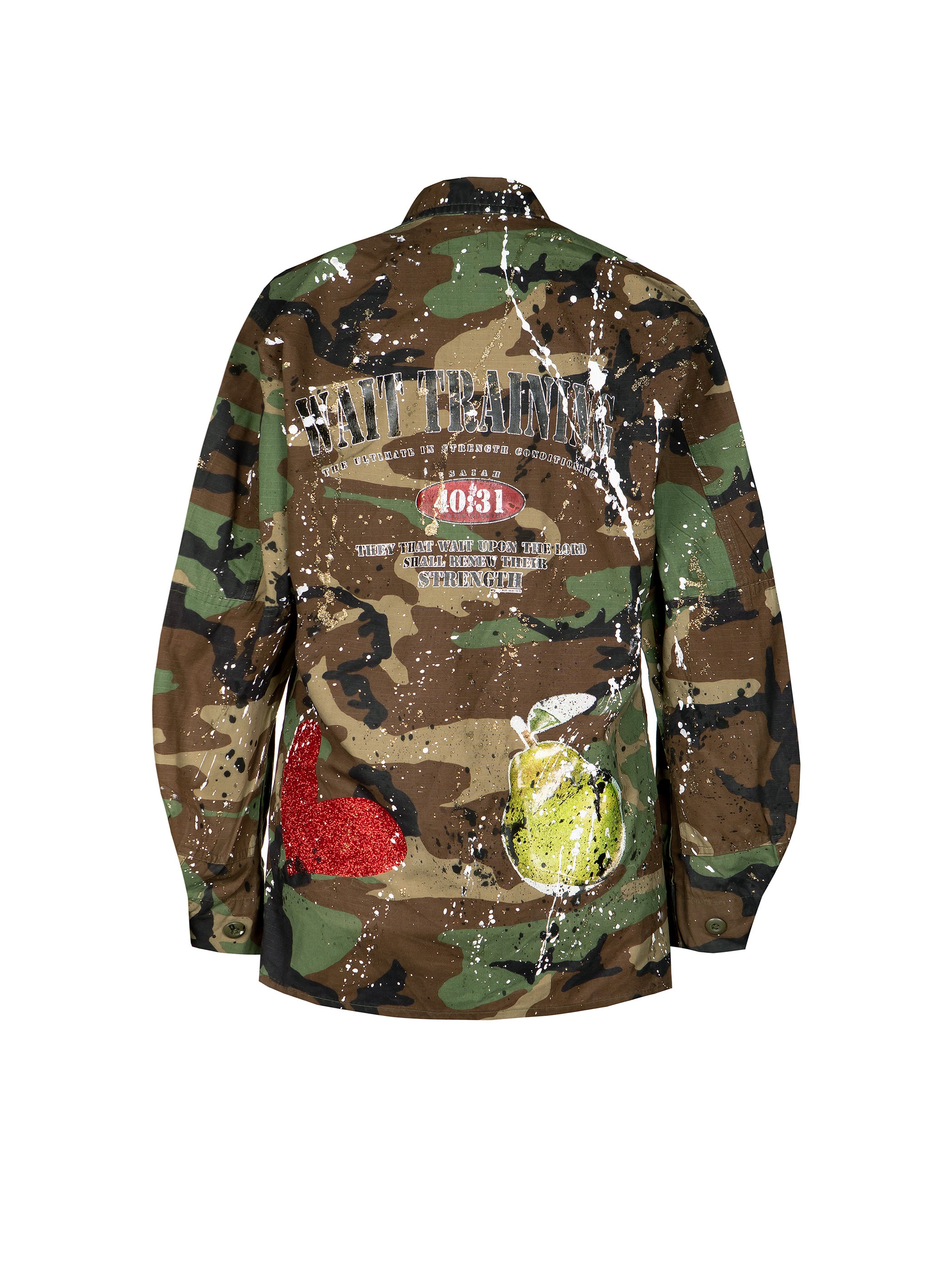 Camouflage Jacket, Upcycled Custom, Hand Painted, Fashion Camo Chic ...