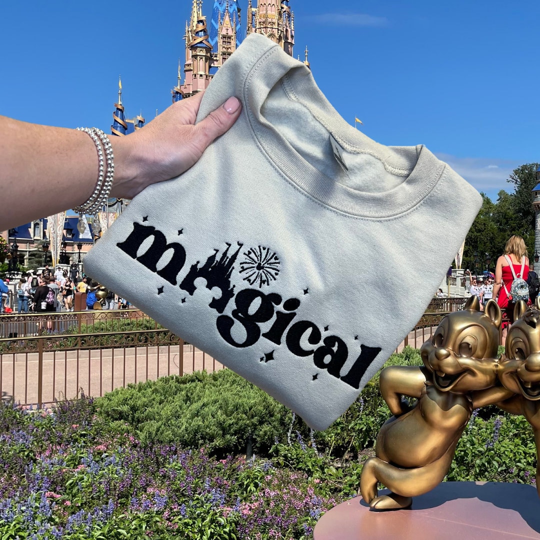 Disneyland Embroidered Sweater, Disneyland Sweatshirt, Disneyland Shirt ...