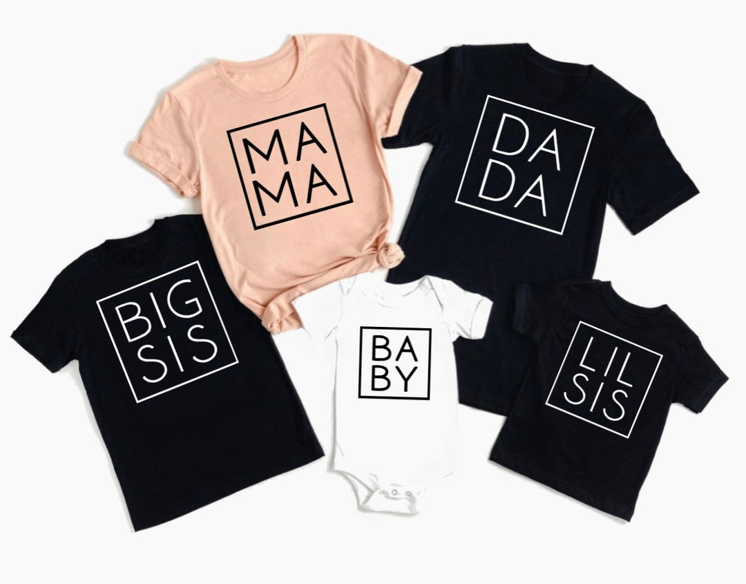 Mama Dada Baby Shirt / Mama Dad Baby / Mama Dada Mini / Mama - Etsy