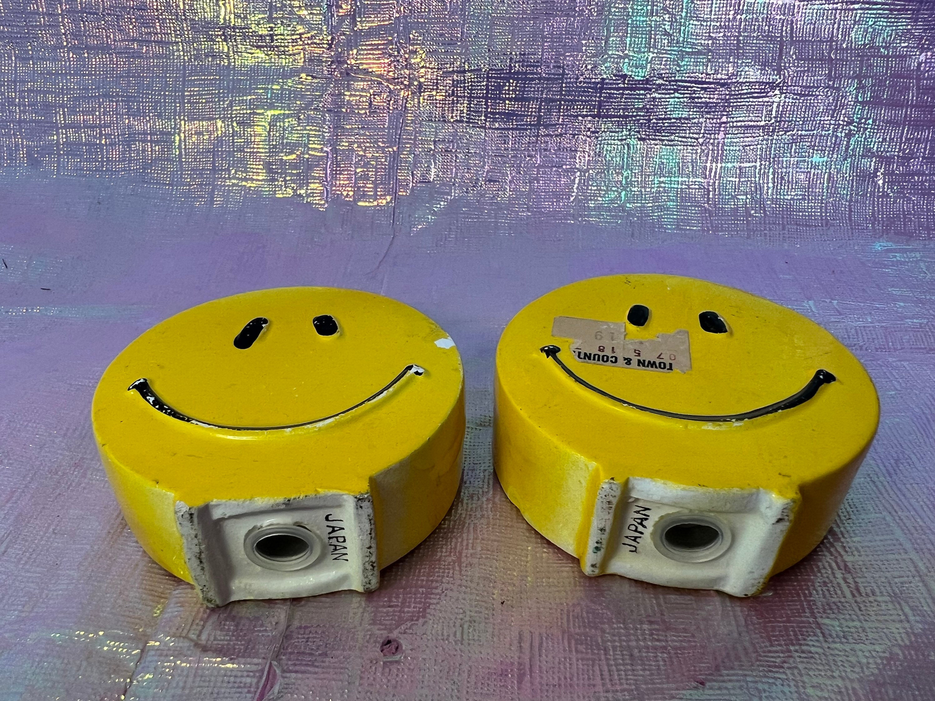 Vintage Smiley Face Salt and Pepper Shakers