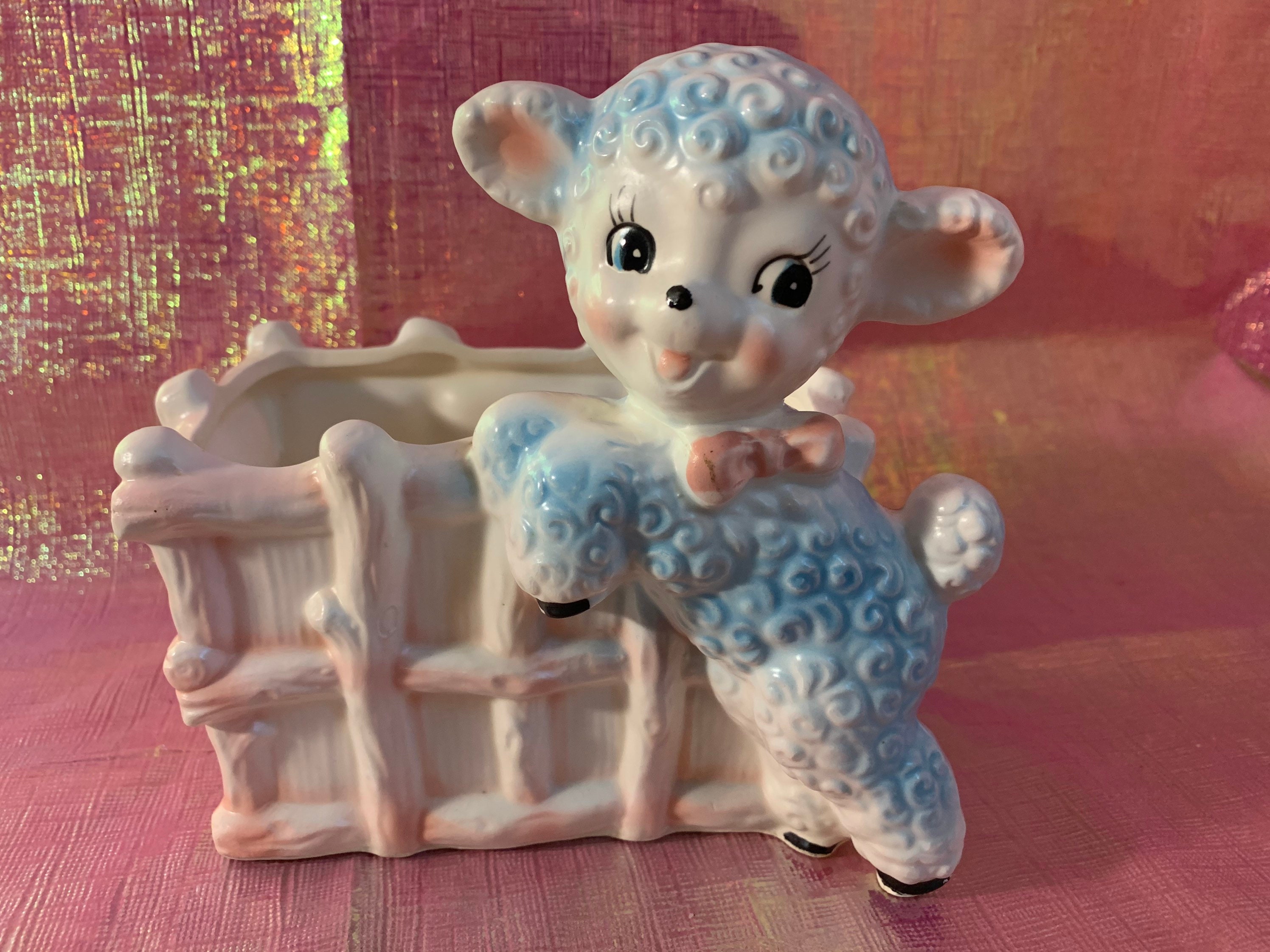 Vintage inarco lamb planter