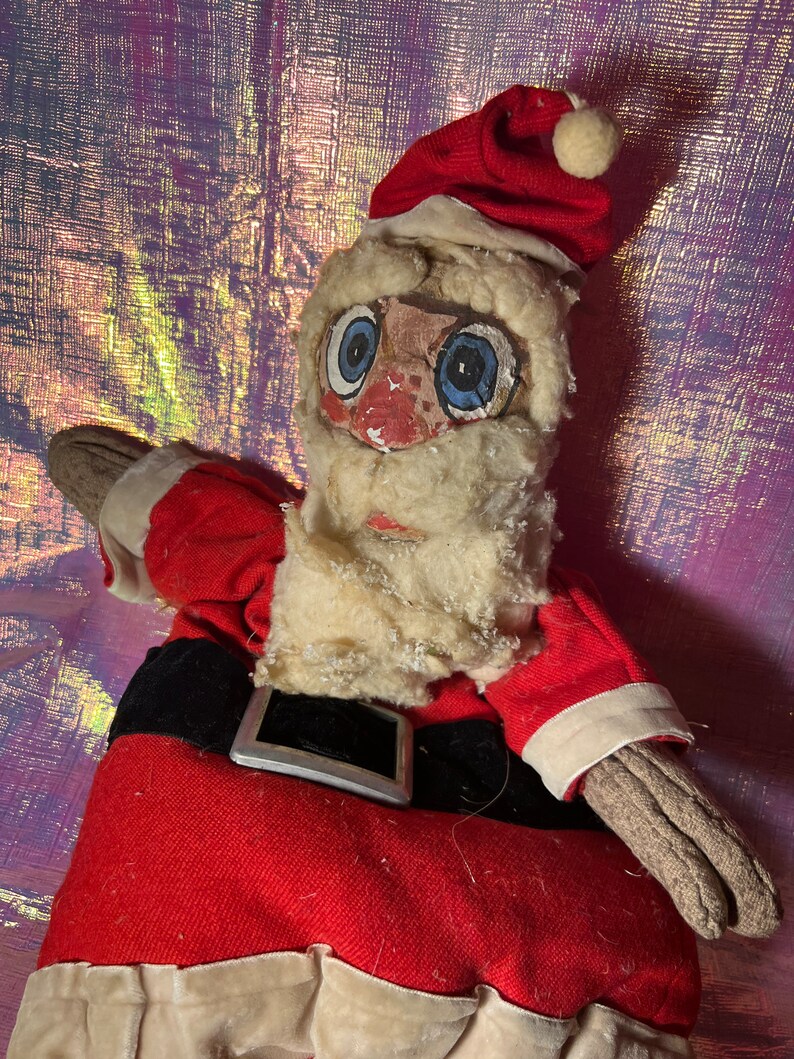 Vintage Handmade Santa Claus Hand Puppet - Etsy