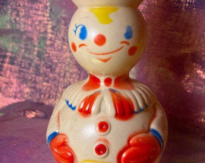 Vintage Roly Poly Clown Toy - Etsy