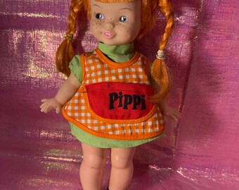 Vintage 16 Cloth Pippi Longstocking Doll omega Toys - Etsy
