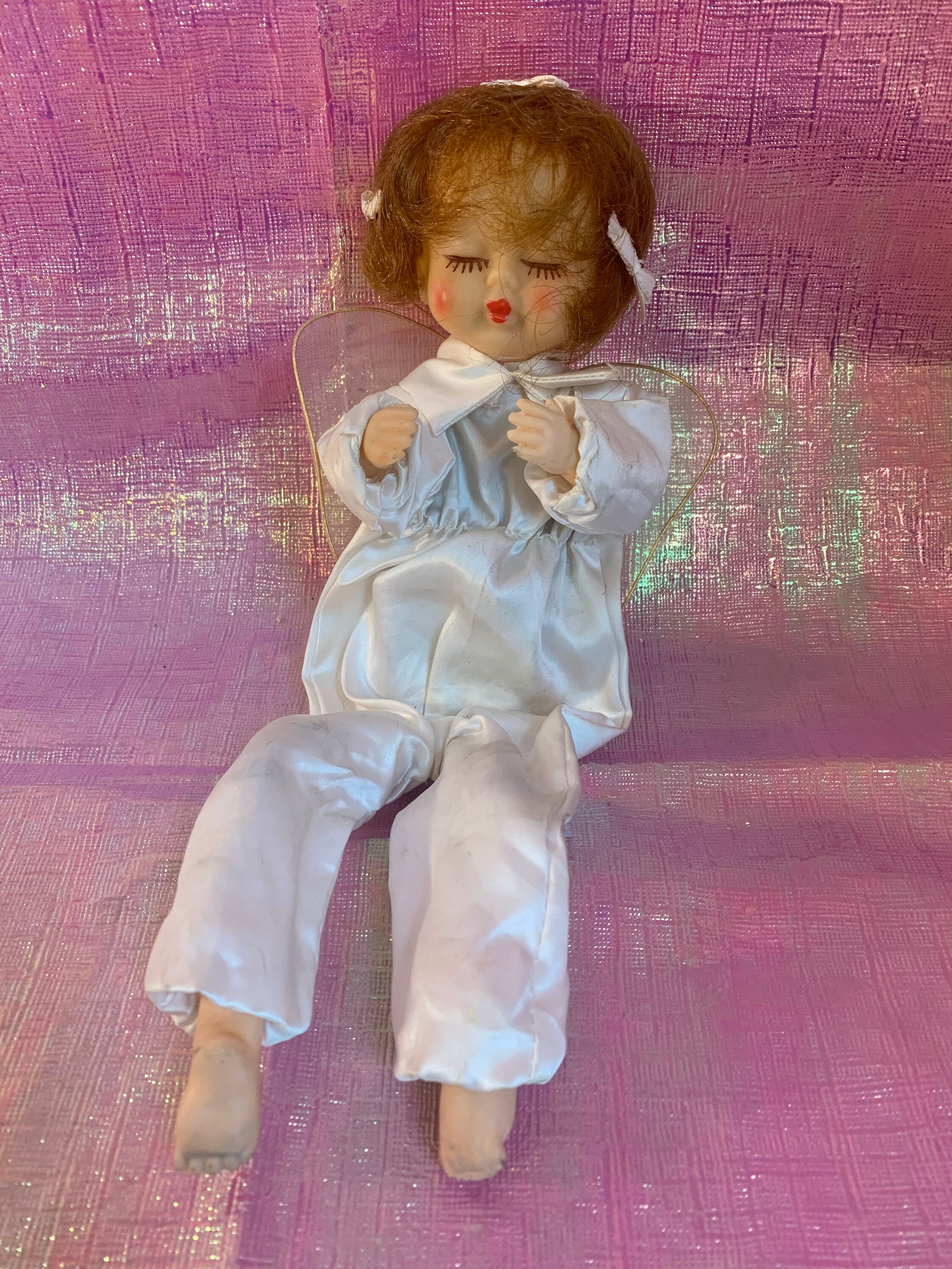 Unique Vintage Rubber Face Pose Angel | Etsy