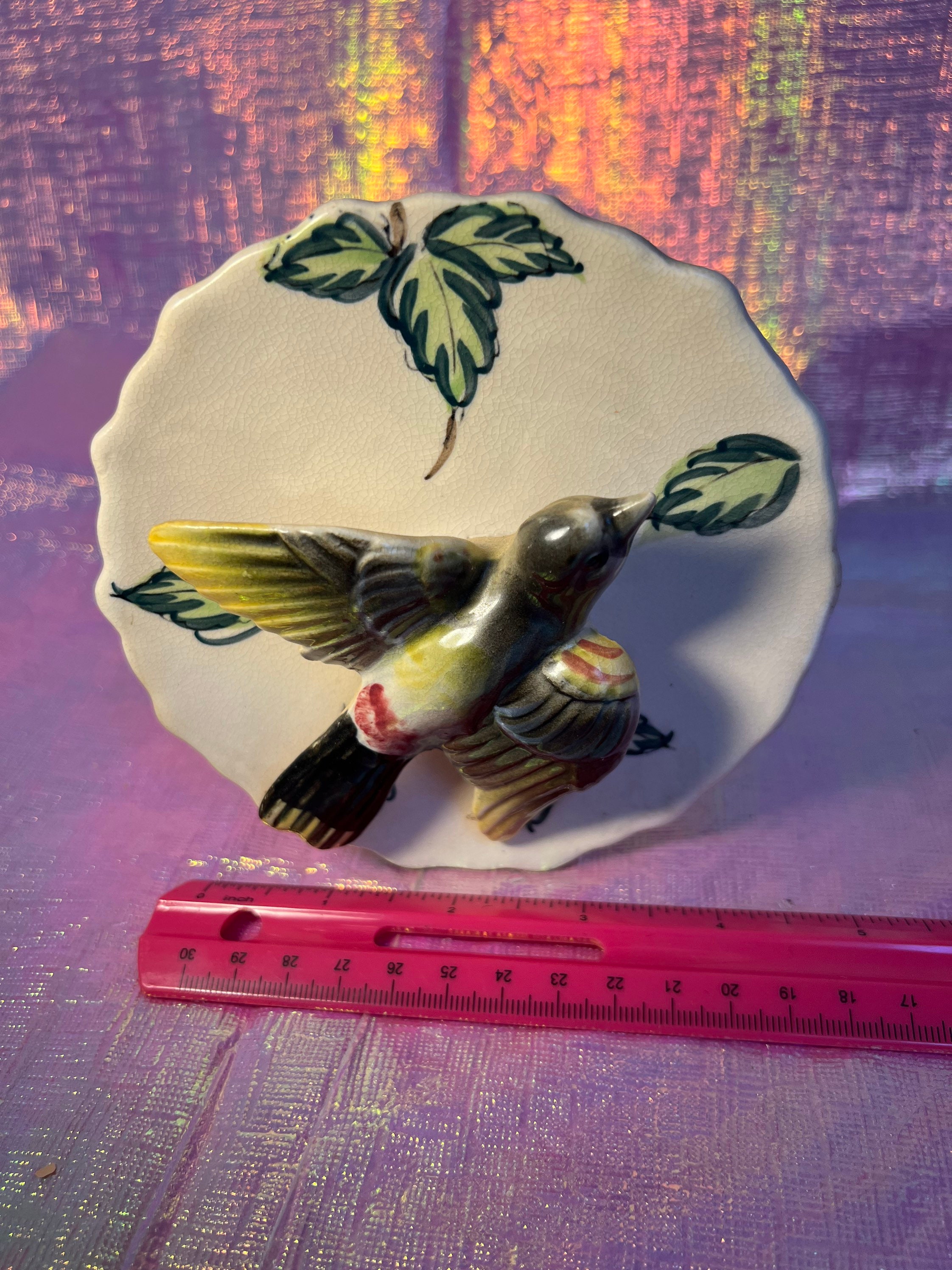 Vintage Baltimore Oriel Bird Wall Pocket Planter | Etsy