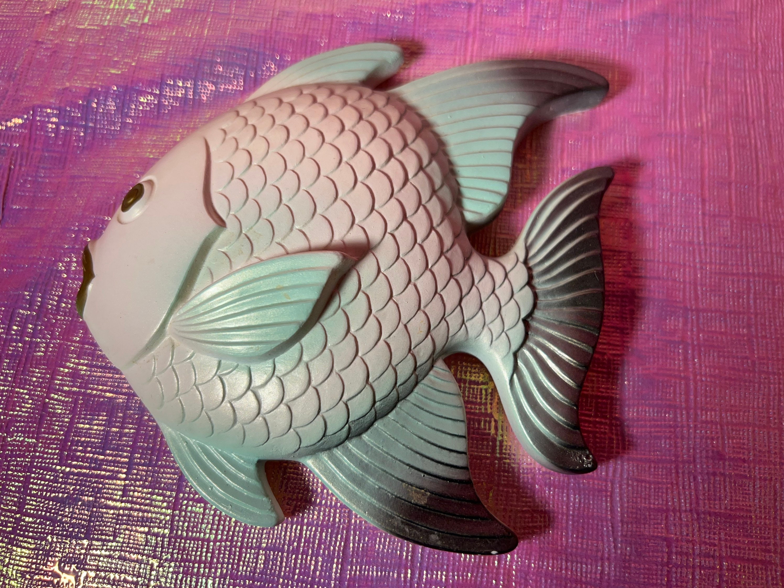 Vintage miller studio chalkware seahorse or fish