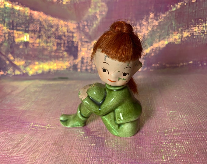 Vintage Red Hair Pixie Girl - Etsy