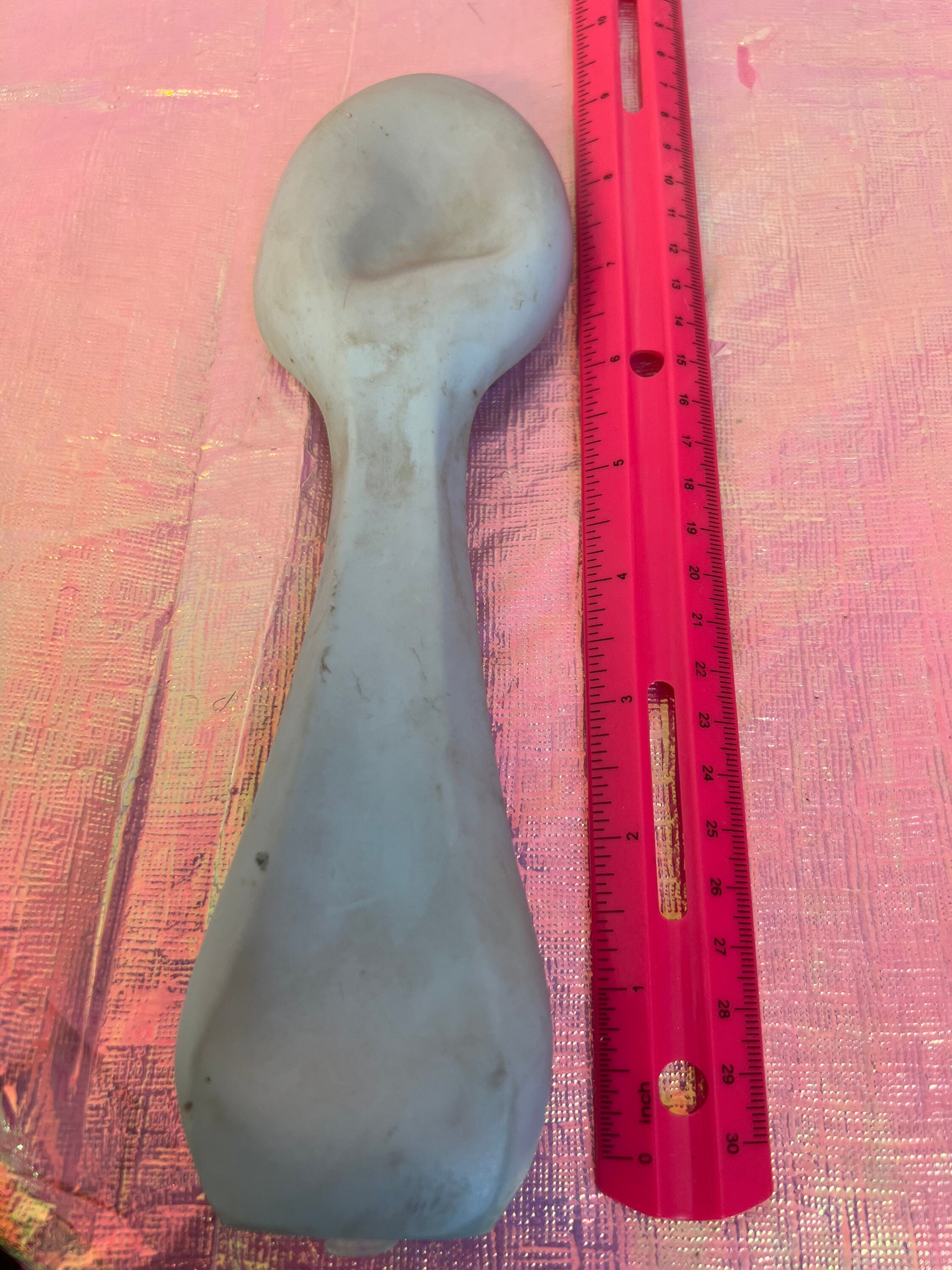 Vintage Rubber Squeak Toy Anthropomorphic Spoon