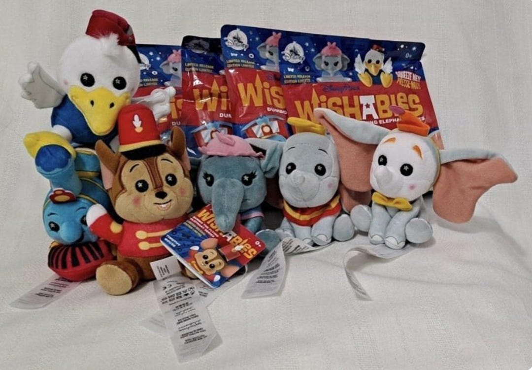 Retired New Disney Wishables Flying Circus Elephant Dumbo Mrs Jumbo ...