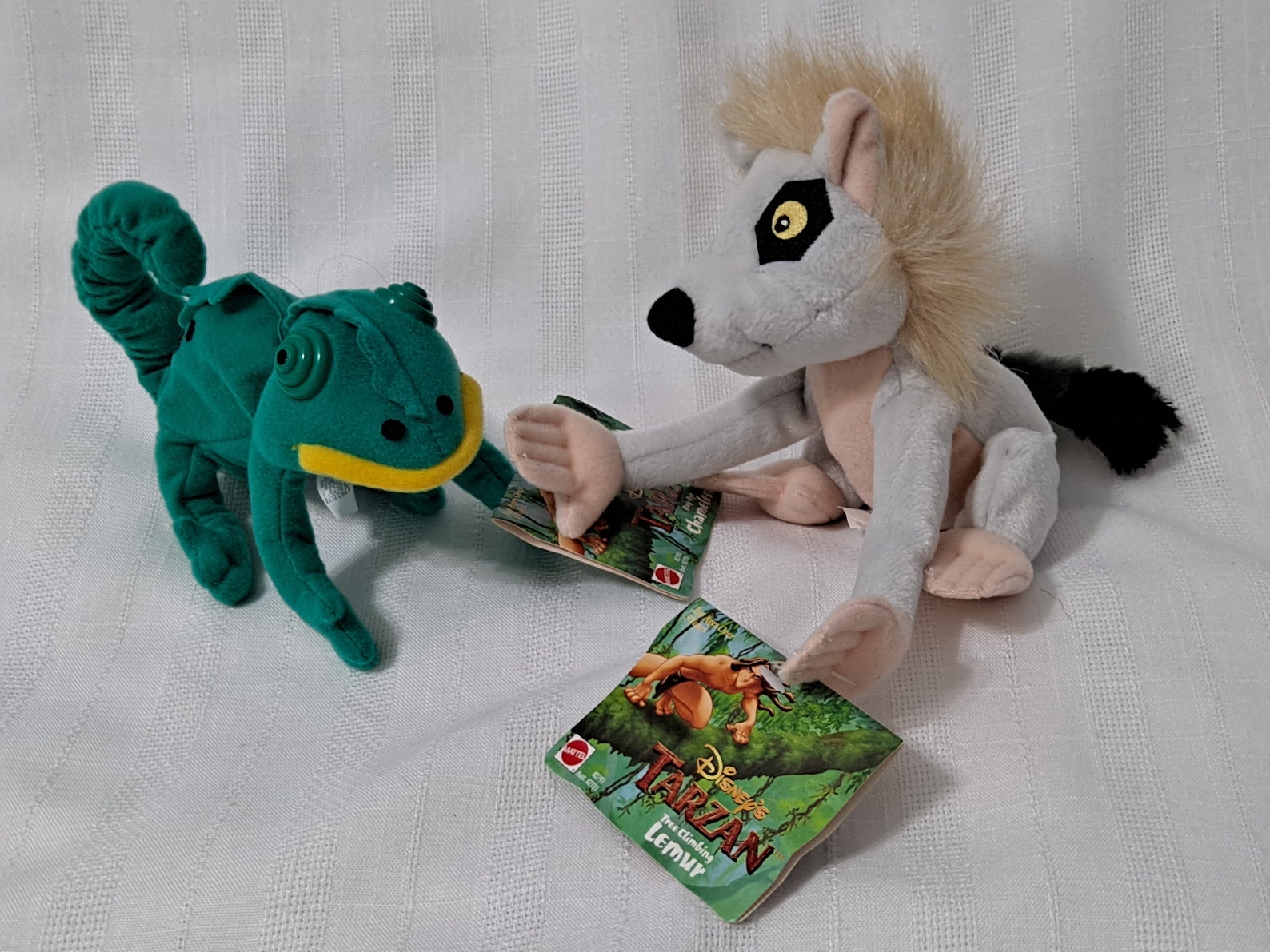 Disney Mattel Tarzan Tree Climbing Lemur Bug Eyed Chameleon Plush Bean ...
