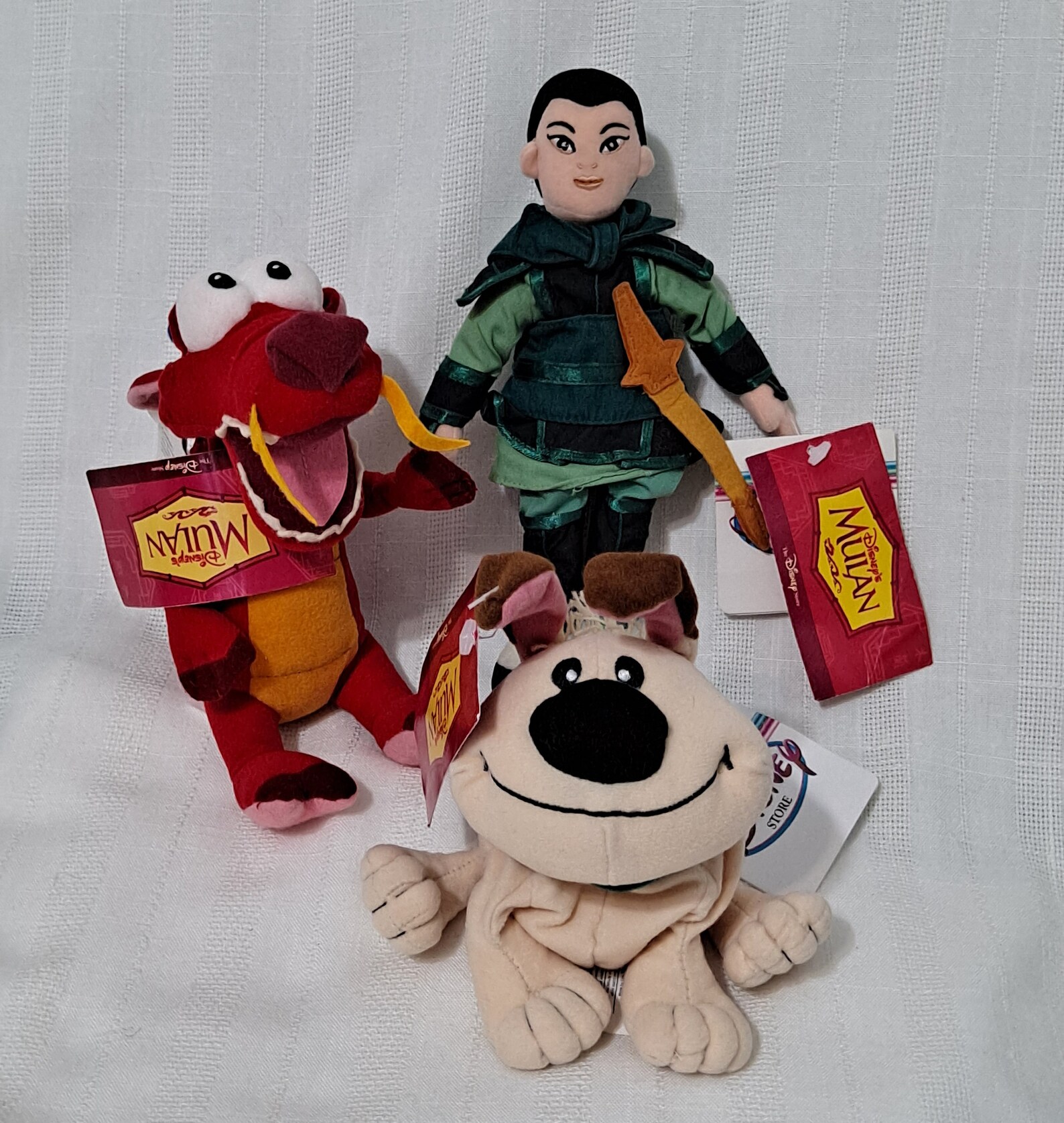 Vintage New With Tags Warrior Princess Mulan Dragon Mushu Little ...