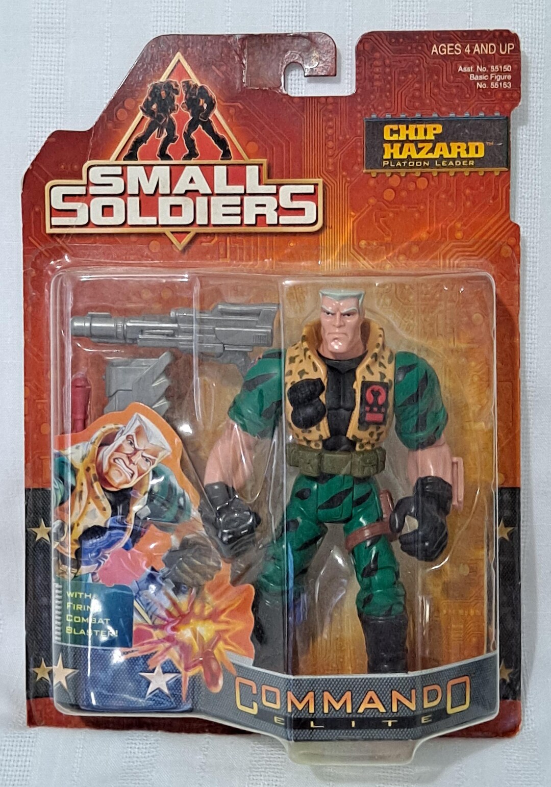 New Vintage Sealed Dreamworks Small Soldiers Chip Hazard Platoon Leader ...