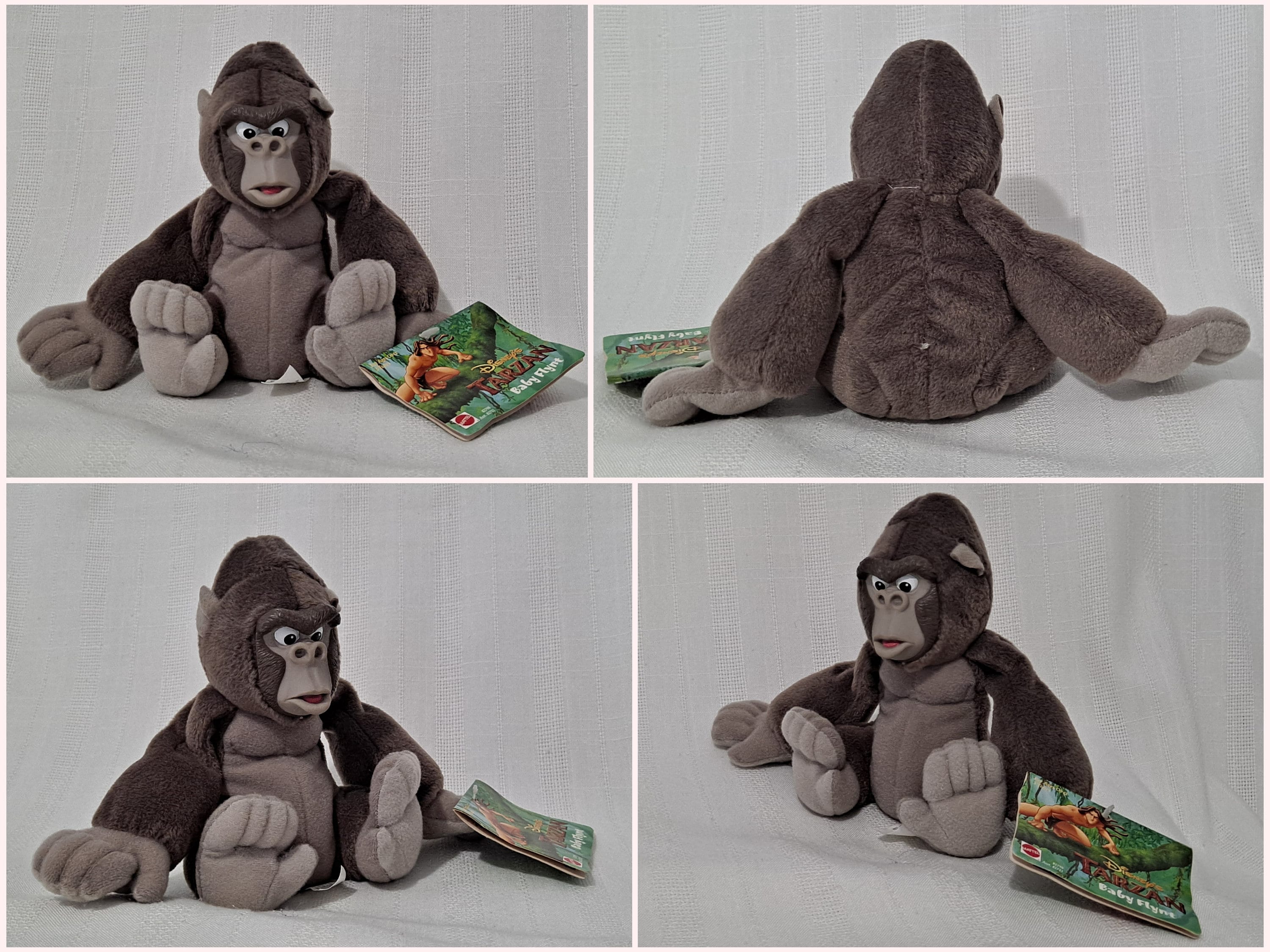 New Vintage Disney Mattel Tarzan Baby Flynt Young Terk Tantor Plush ...