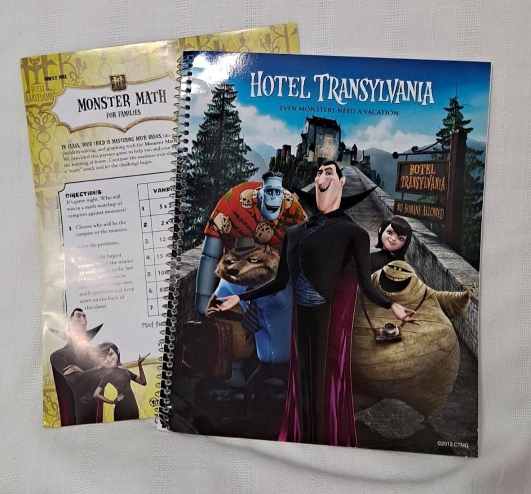 New 2012 Promo Hotel Transylvania Movie Promotional Spiral Notebook and ...