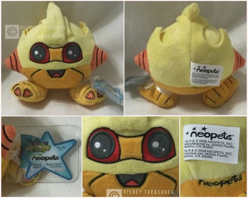 New Sealed Virtual Keyquest Code Jakks Pacific Neopets Robot Jubjub ...