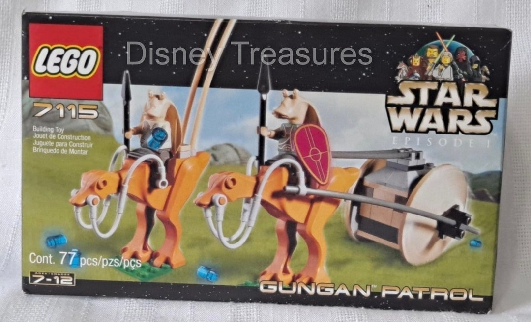 New Factory Sealed Retired Vintage Star Wars Lego 7115 Gungan Patrol ...