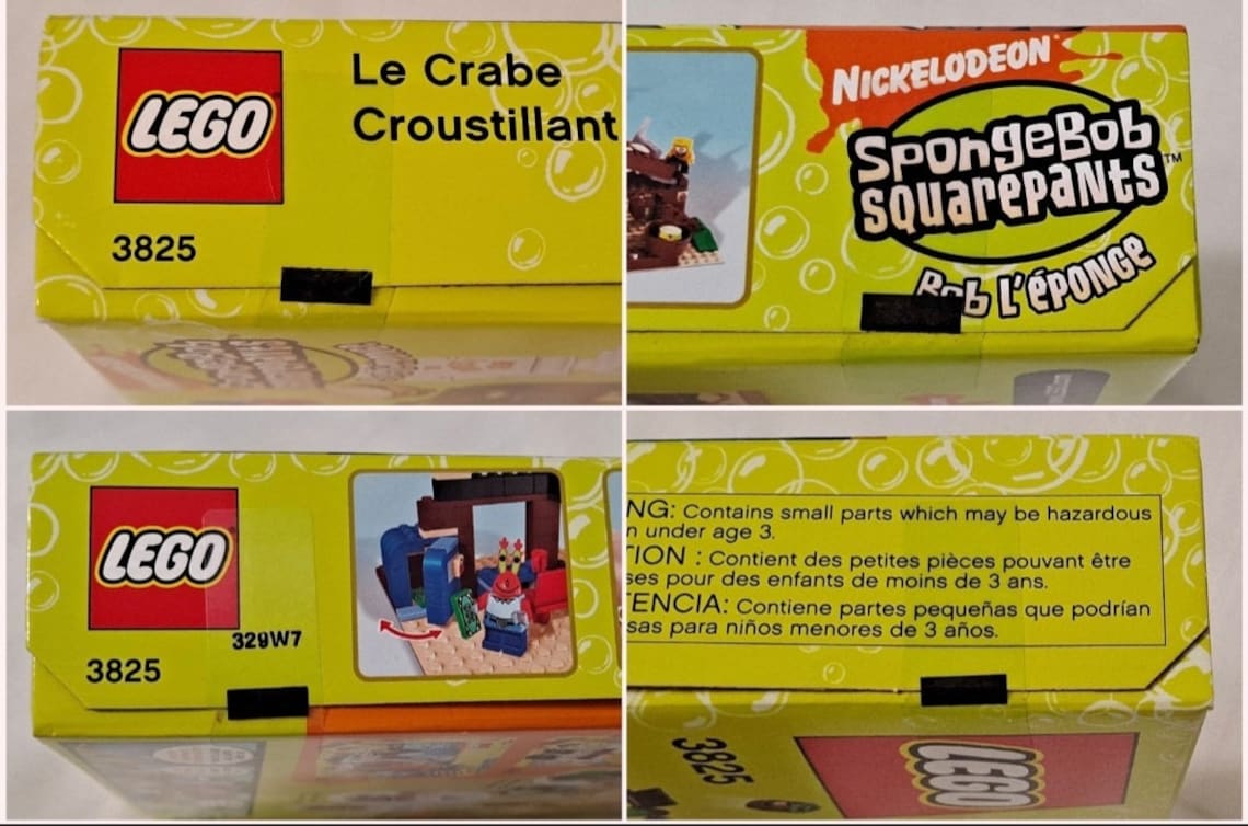 NEW Sealed Nickelodeon Lego 3825 the Krusty Krab Spongebob Mr - Etsy
