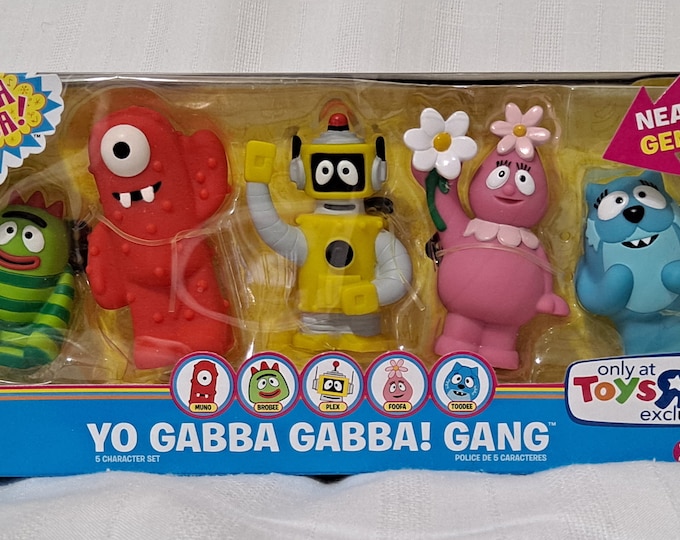 Retired New Sealed Nickelodeon Yo Gabba Gabba Monsters Foofa Muno Plex ...