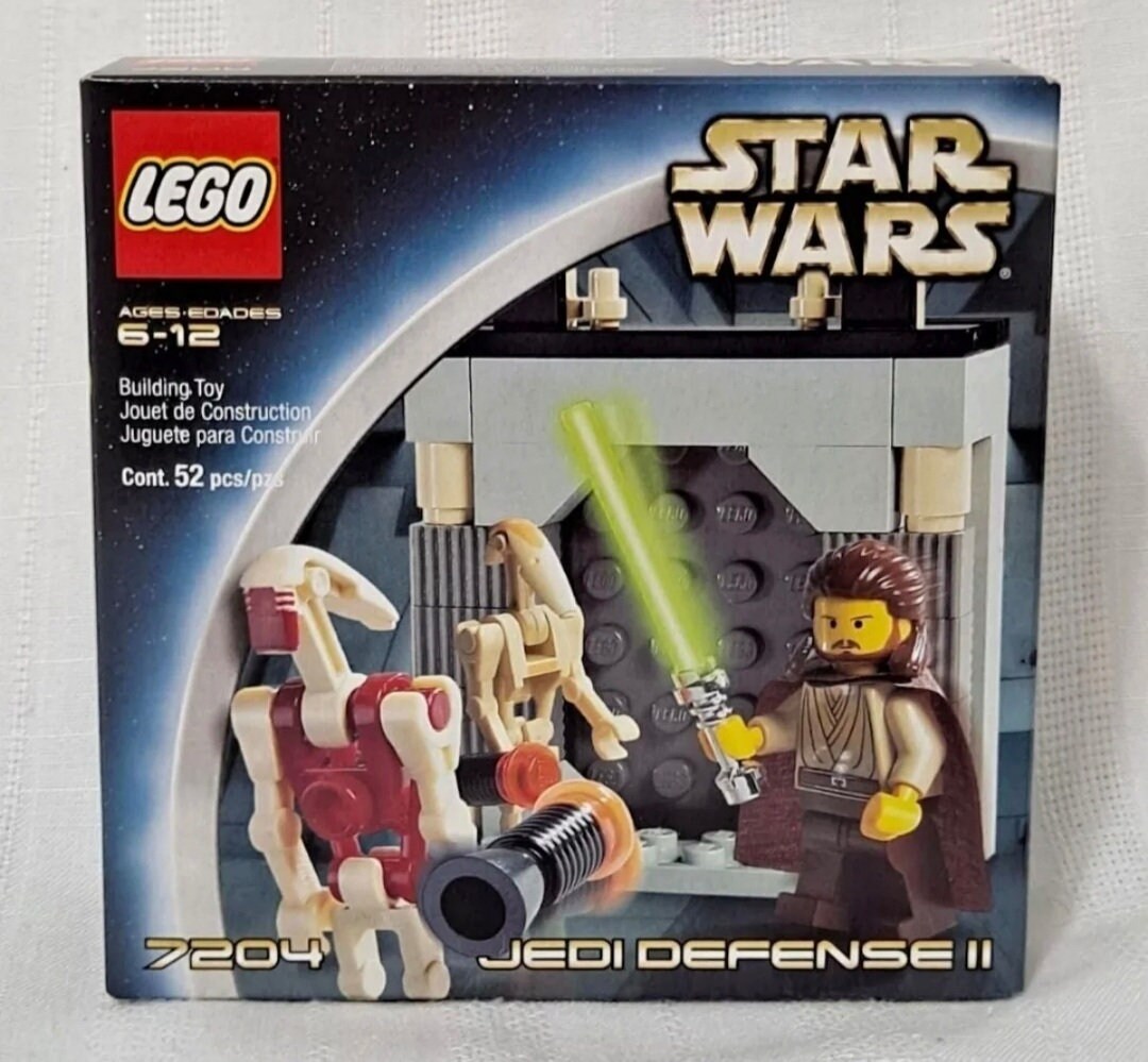 New Factory Sealed Retired Vintage Star Wars Lego 7204 Jedi Defense II ...