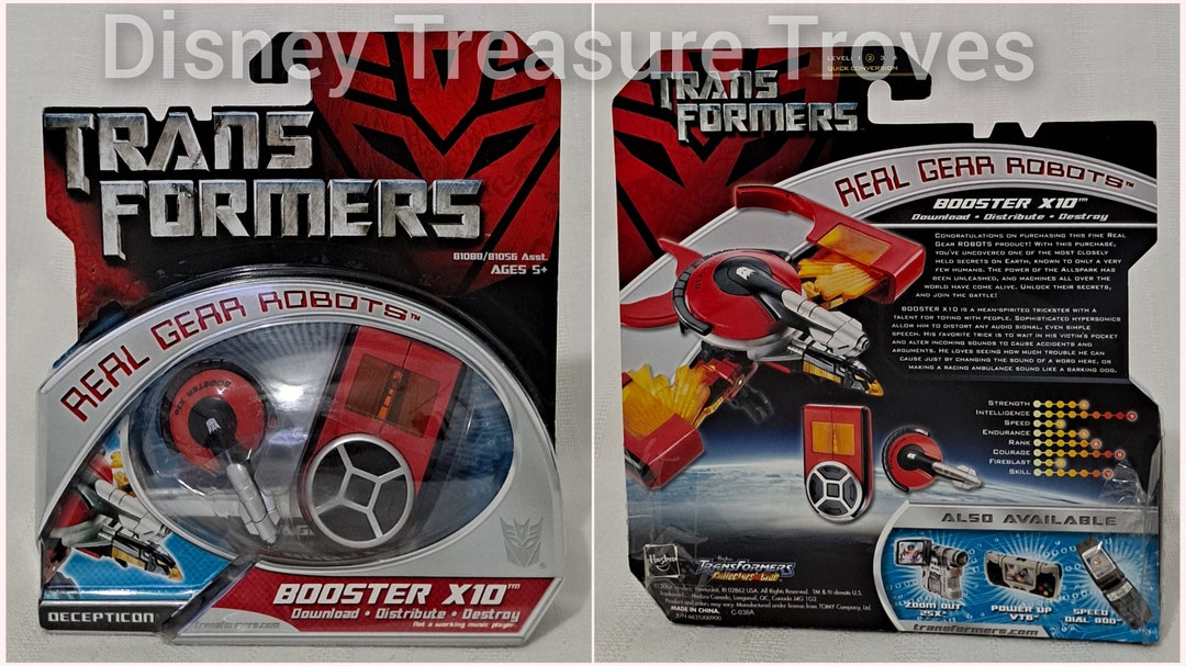 New Retired 2007 Original Hasbro Transformers Real Gear Robots "booster ...