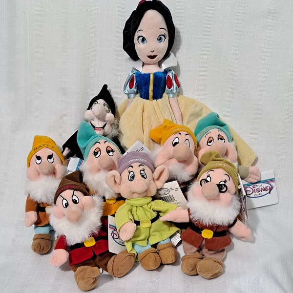 7 Dwarfs Plush Snow White - Etsy