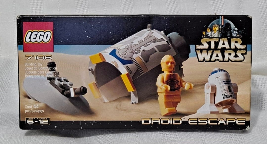 New Factory Sealed Retired Vintage Star Wars Lego 7106 Droid Escape Pod ...