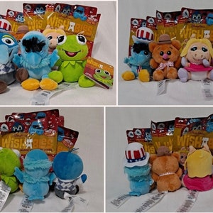 Retired New Disney Wishables Muppet Vision 3D Kermit Miss Piggy Fozzie ...