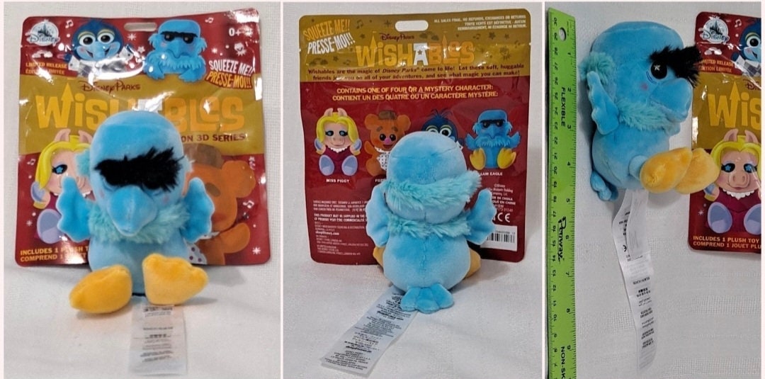 Retired New Disney Wishables Muppet Vision 3D Kermit Miss Piggy Fozzie ...