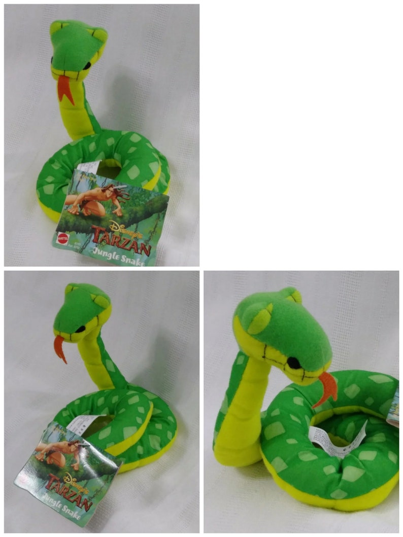 New Disney Tarzan Mattel Jungle Snake or Baby Flynt Plush Bean - Etsy