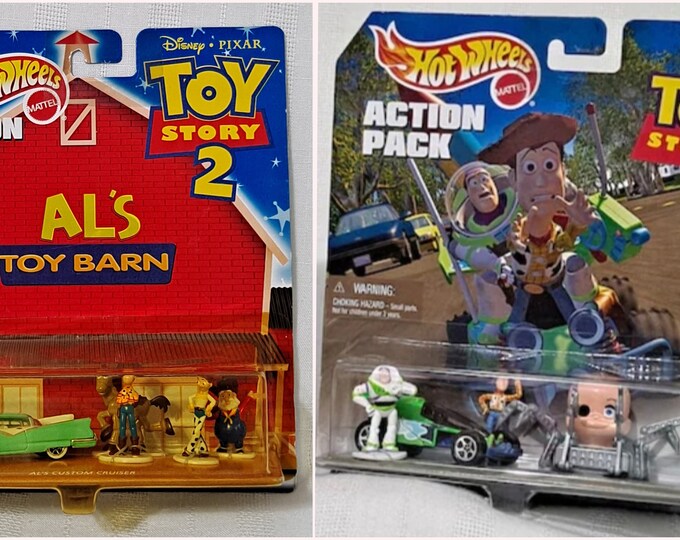 New Vintage Disney Pixar Toy Story 2 Mattel Al's Toy Barn or Action Pack Buzz Woody Jessie ...