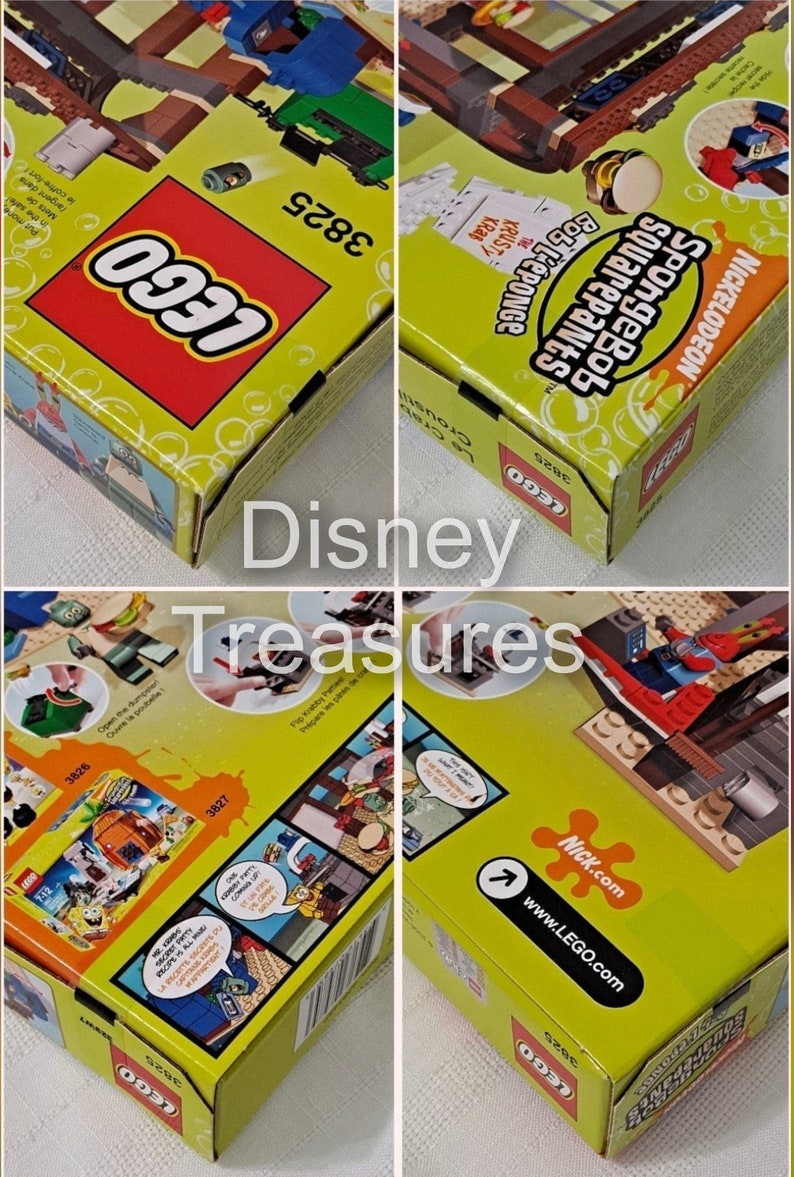 NEW Sealed Nickelodeon Lego 3825 the Krusty Krab Spongebob Mr Krabs ...
