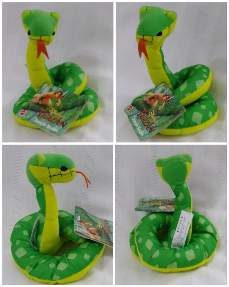 New Disney Tarzan Mattel Jungle Snake or Baby Flynt Plush Bean - Etsy