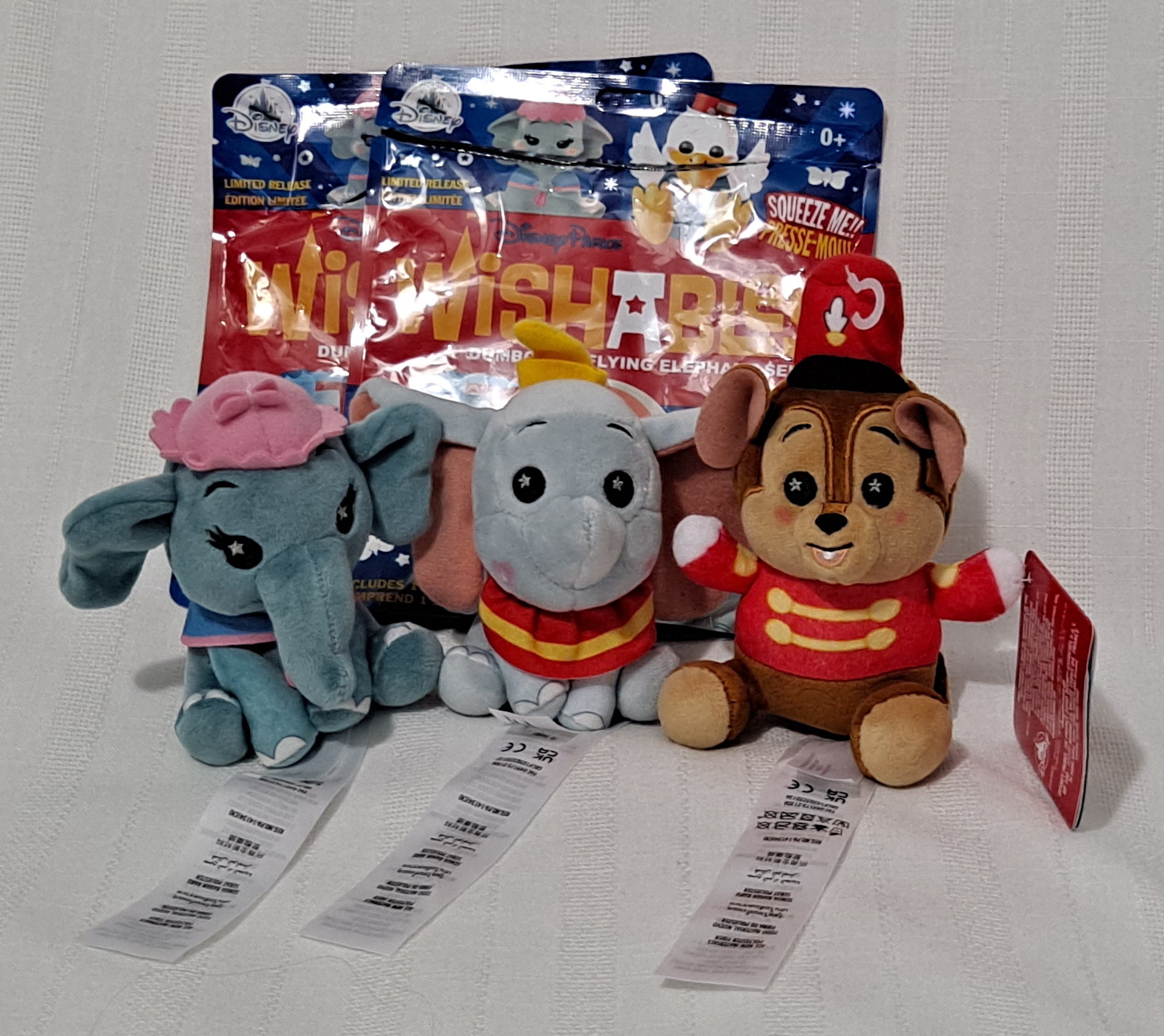 Retired New Disney Wishables Flying Circus Elephant Dumbo Mrs Jumbo ...