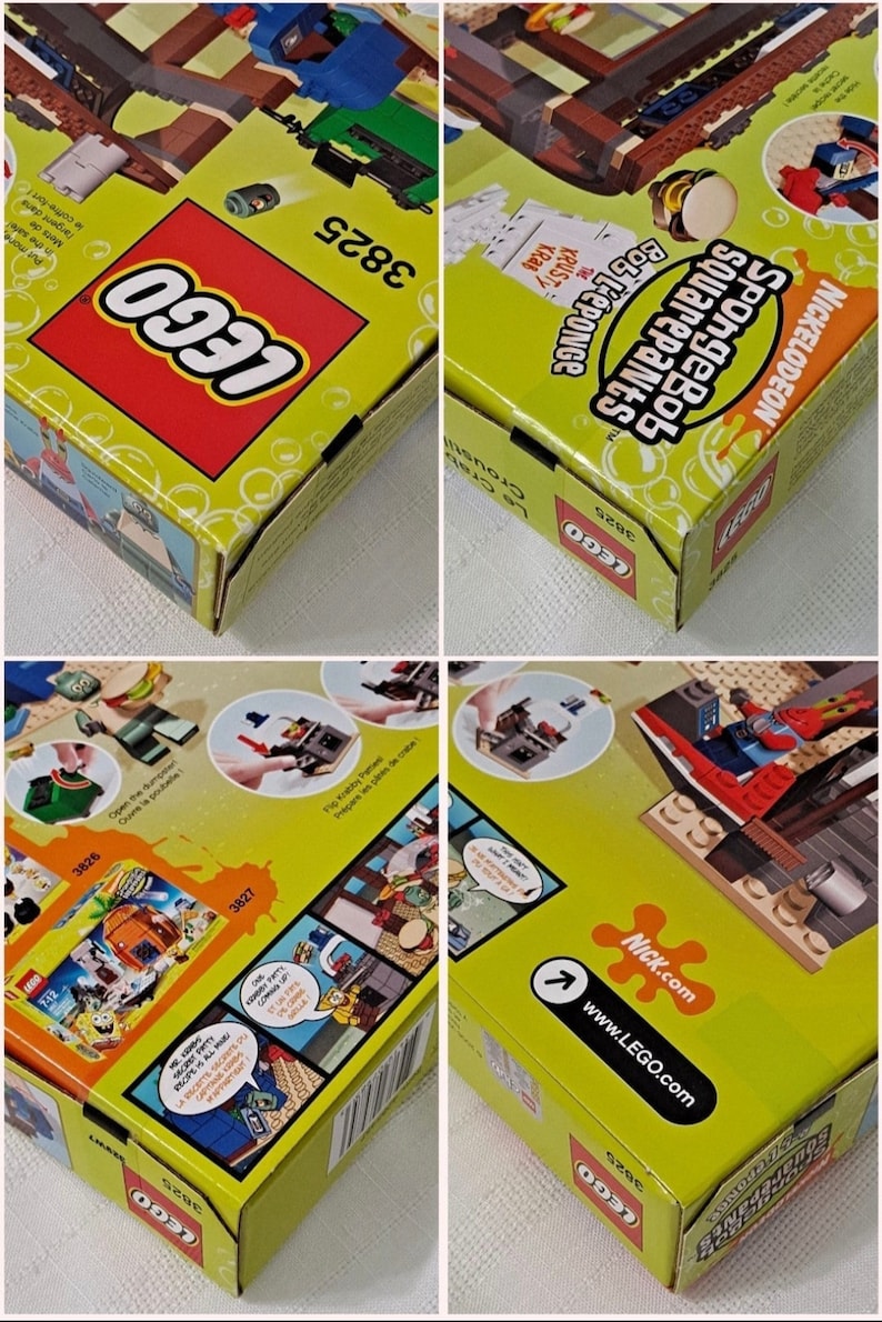 NEW Sealed Nickelodeon Lego 3825 the Krusty Krab Spongebob Mr - Etsy