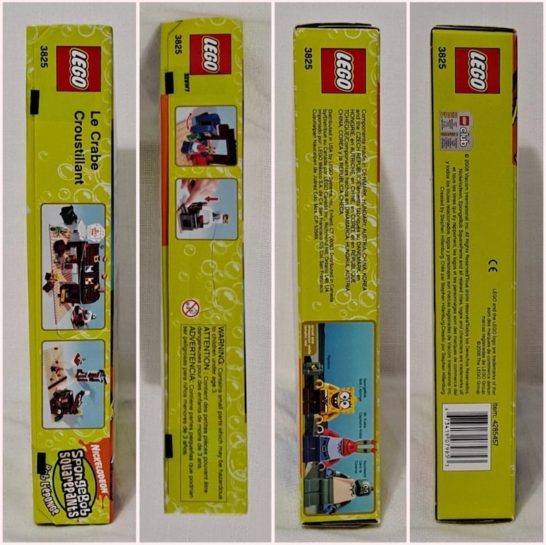 NEW Sealed Nickelodeon Lego 3825 the Krusty Krab Spongebob Mr - Etsy