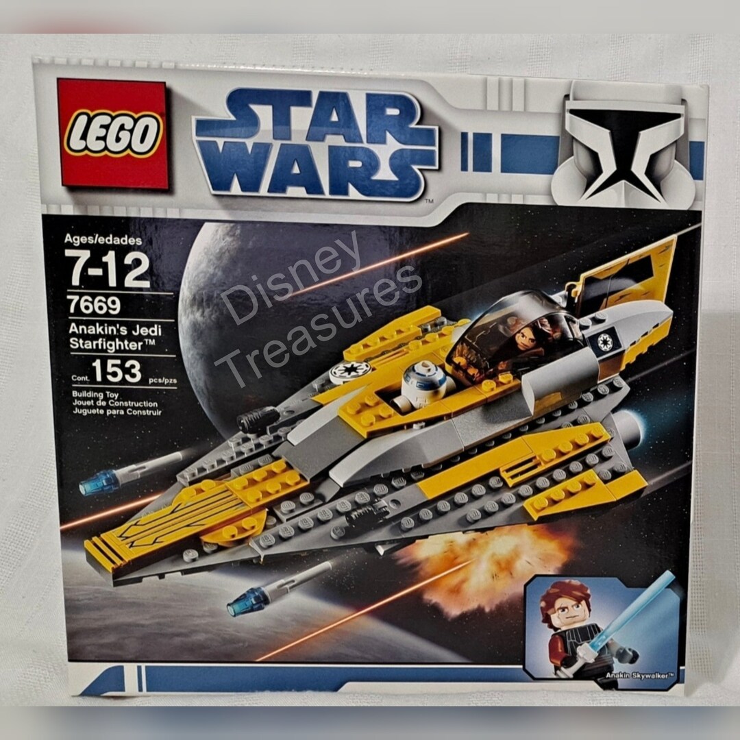 New Sealed Retired Lego 7669 Star Wars Jedi Starfighter Minifigure ...