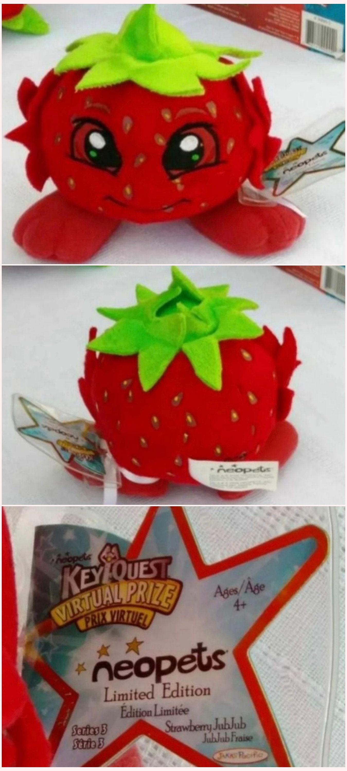 New Sealed Virtual Keyquest Code Jakks Pacific Neopets Strawberry Usul ...