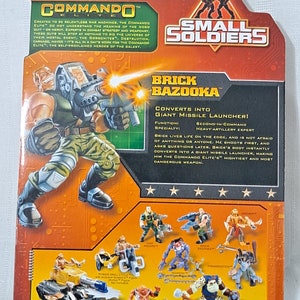 New Vintage Sealed Dreamworks Small Soldiers Brick Bazooka Commander ...