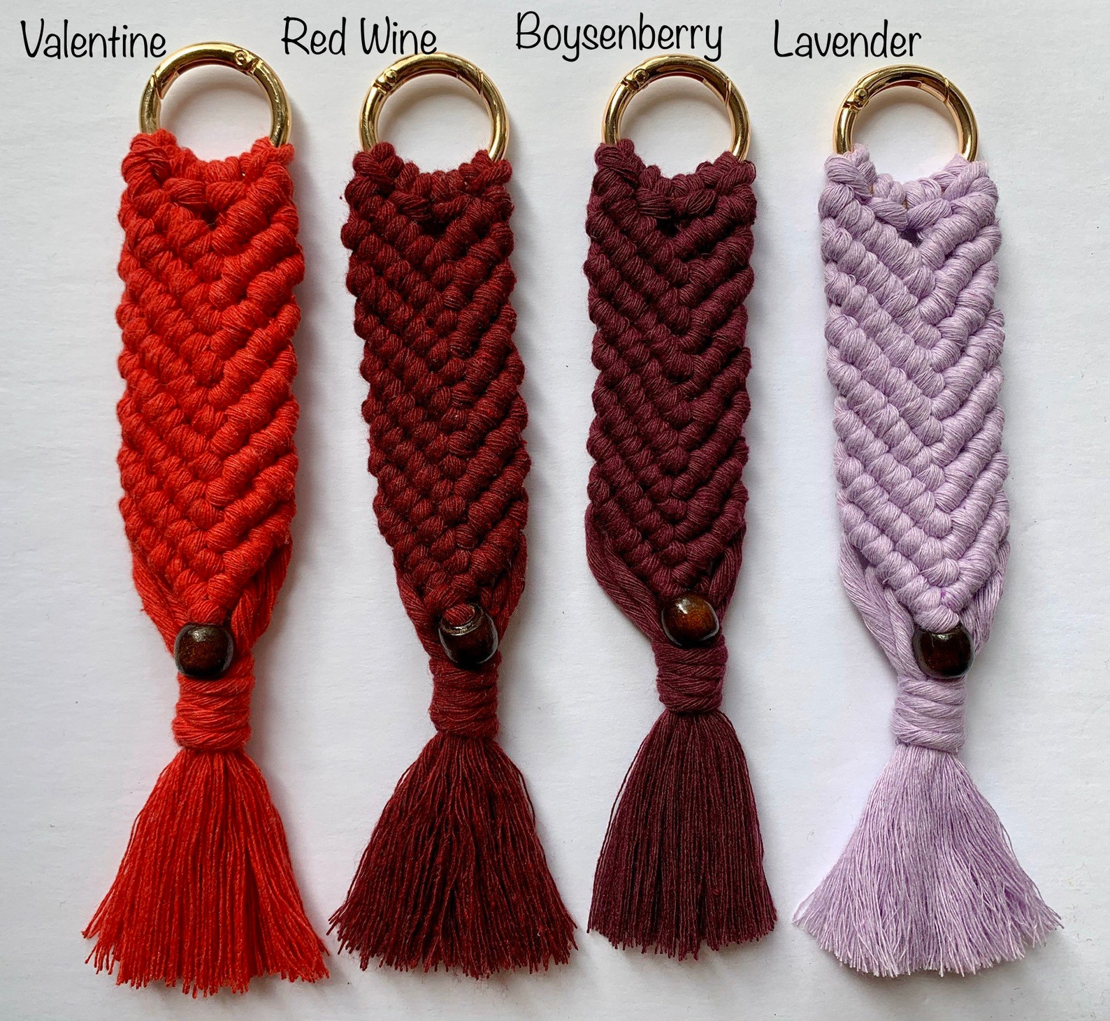 Macrame Keychain Keychain Macrame Key Ring Macrame | Etsy