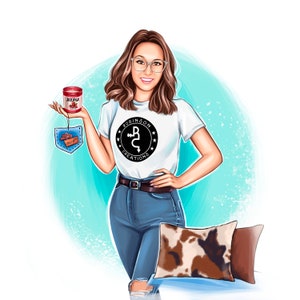 Custom Business Logo Portrait, Beauty Digital Portrait, Logo Design ...