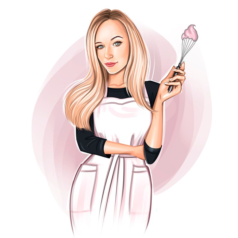 Custom Business Logo Portrait, Beauty Digital Portrait, Logo Design ...