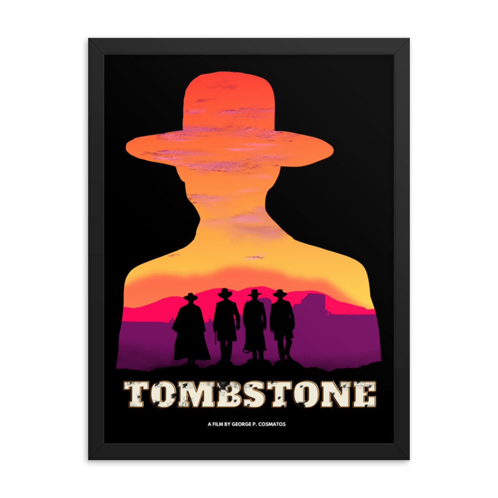 Tombstone Movie Poster, Fine Art Framed Film Print - Etsy
