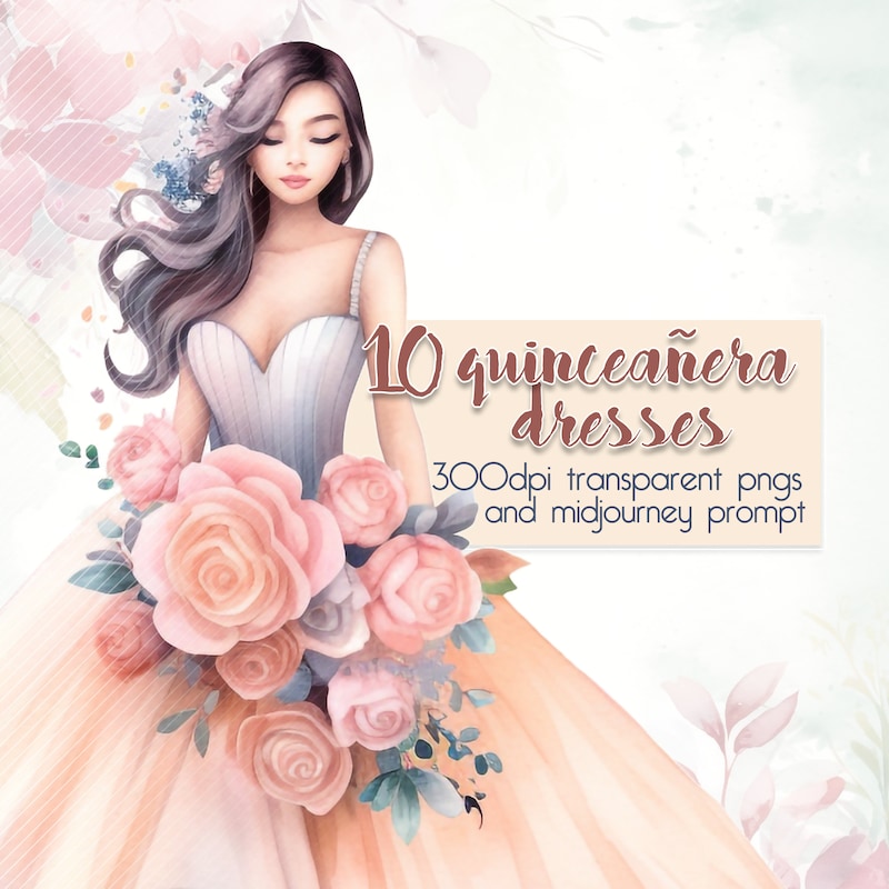 Quinceanera Clipart - Etsy