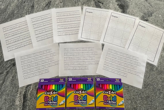 Preschool activity sheets | Etsy