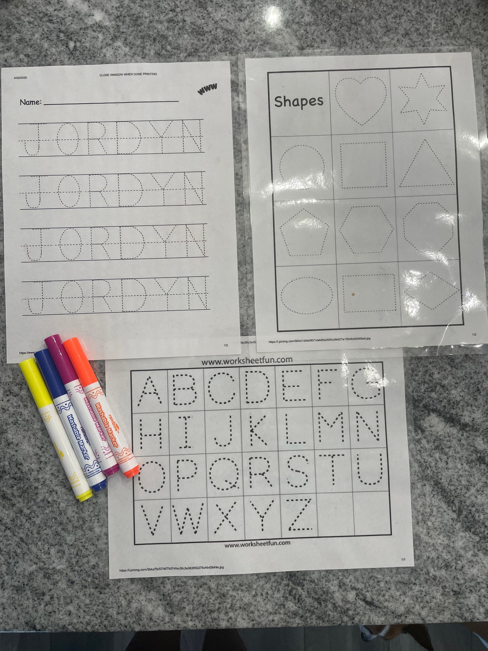 Preschool Activity Sheets - Etsy